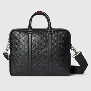 Gucci Gg Emblem Large Briefcase
