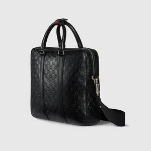 Gucci Gg Emblem Large Briefcase