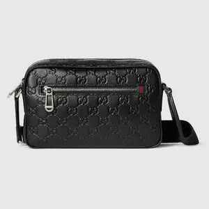 Gucci Gg Emblem Small Crossbody Bag - Black