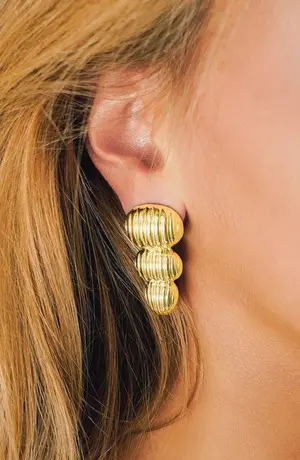 MARLYN SCHIFF Mila Tiered Drop Earrings