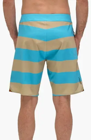 VAST Striped Stretch Board Shorts