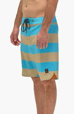 VAST Striped Stretch Board Shorts