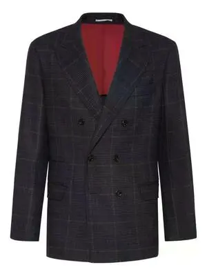 Brunello Cucinelli Double-breasted Blazer - Grey