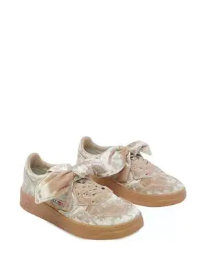 AUTRY Medalist Bow-detail Sneakers - Neutrals
