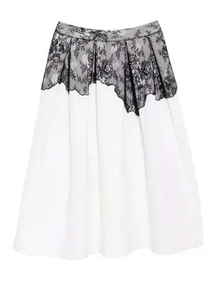 YCH Floral Lace Skirt - Neutrals