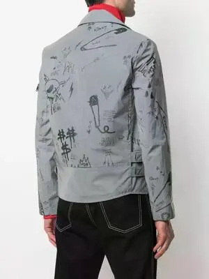 MJB - MARC JACQUES BURTON Graffiti-print Biker Jacket