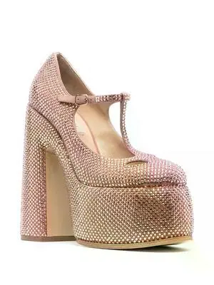 Casadei 160mm Rhinestone-embellished Platform Pumps
