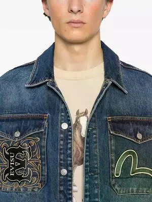 EVISU Embroidered Denim Jacket