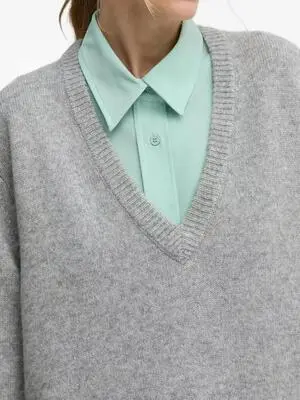 HERSKIND V-neck Ribbed Sweater