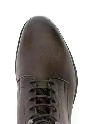 Santoni Lace-up Leather Boots