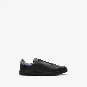 Burberry Leather Set Low-top Sneakers - Black/wave Blue