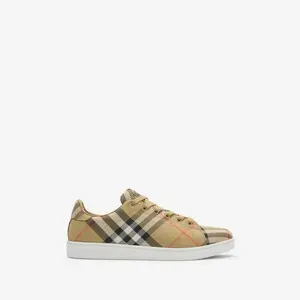 Burberry Gold Tone Sneakers For Women