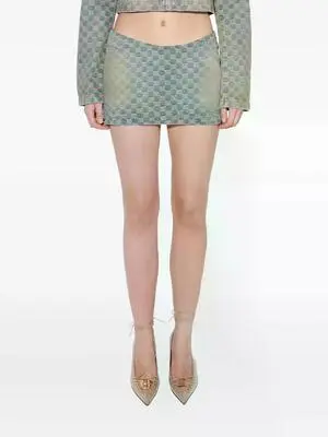 MISBHV Monogram-pattern Mini Skirt