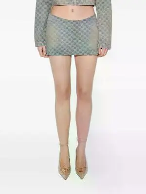 MISBHV Monogram-pattern Mini Skirt