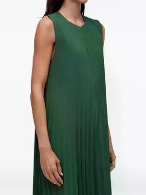OSKLEN Pleated Sleeveless Jumpsuit - Green