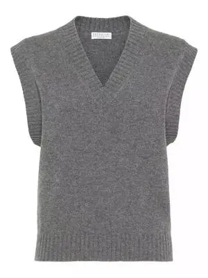 Brunello Cucinelli Knit Vest - Grey