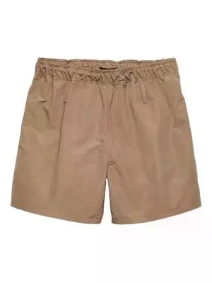 Prada Elasticated-waist Swim Shorts - Brown