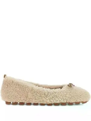 Hogan Shearling Ballerina Shoes