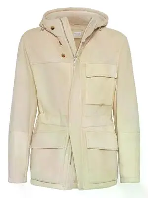 Brunello Cucinelli Hooded Parka - Neutrals