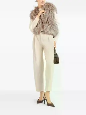 Brunello Cucinelli Lace-cuffs Sweater - Neutrals