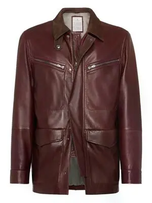 Brunello Cucinelli Leather Jackets For Men