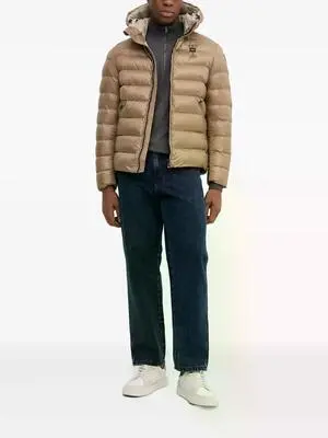 BLAUER. Hooded Padded Jacket - Neutrals