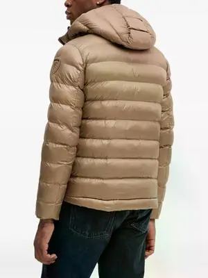 BLAUER. Hooded Padded Jacket - Neutrals