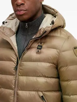 BLAUER. Hooded Padded Jacket - Neutrals