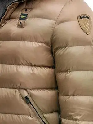 BLAUER. Hooded Padded Jacket - Neutrals