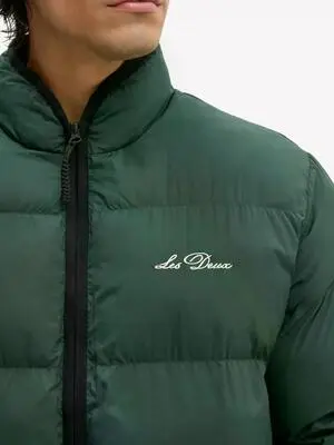 LES DEUX Logo-embroidered Padded Jacket