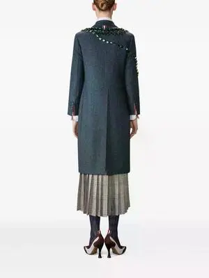 Thom Browne Trompe L'oeil Crystal-embellished Coat