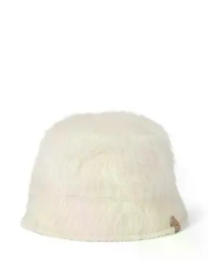 Brunello Cucinelli Alpaca Panama Bucket Hat - White