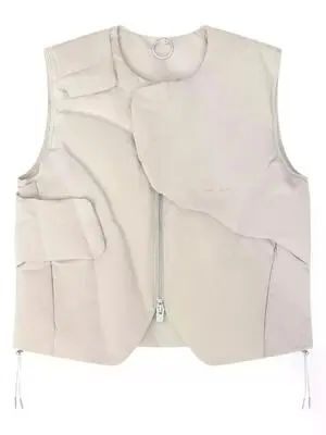 HELIOT EMIL Layered Padded Gilet - Neutrals