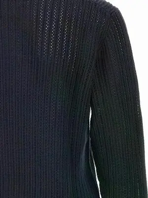 FILIPPO DE LAURENTIIS Ribbed Wool Sweater - Blue
