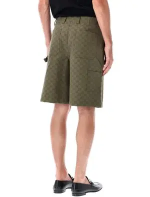 Gucci Gg Canvas Shorts - Tank Green