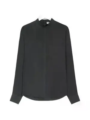 LEMAIRE Long-sleeve Plastron Blouse - Grey