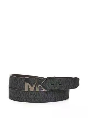 Michael Kors Logo-pattern Buckle Belt - Grey