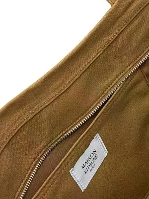 Maison Kitsuné Xl Fox Head Tote Bag - Brown