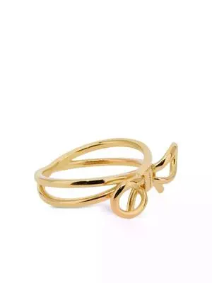 FERRAGAMO Bow Double-band Ring