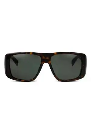 Saint Laurent Rectangle-frame Sunglasses - Brown