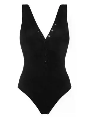 ERES Icône Button Tank One-piece Swimsuit - Black