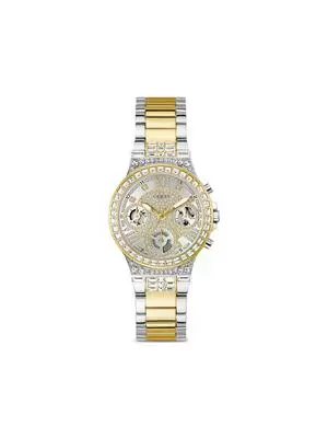 Guess Crystal-embellished Quartz Watch - Silver
