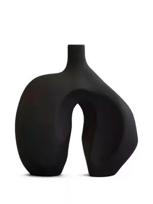 101 COPENHAGEN Small Ni Abstract-shape Vase - Black