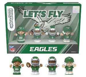 NFL As Is Little People Collectorseries 2 Team Figurine 4 Pack - One-color