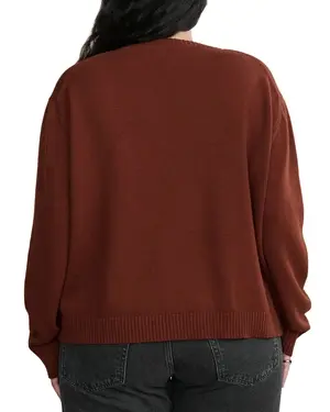 Jenni Kayne Simone V-neck Sweater - Rust