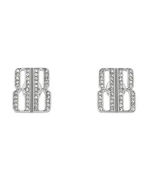 Balenciaga Nano Stud Xs Earrings - Silver