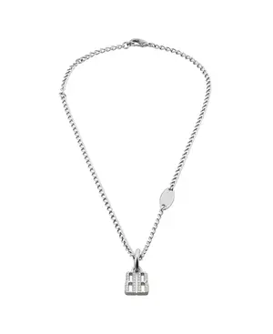 Balenciaga Nano Thin Necklace - Silver