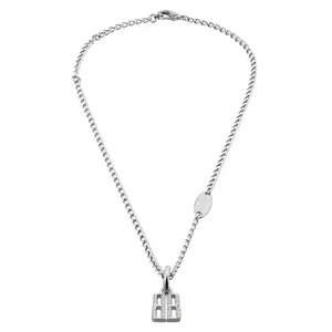Balenciaga Nano Thin Necklace - Silver