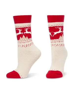 Hue Cozy Crew Socks Pack - Reindeer