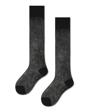 Happy Socks Sheer Knee High Socks - Black